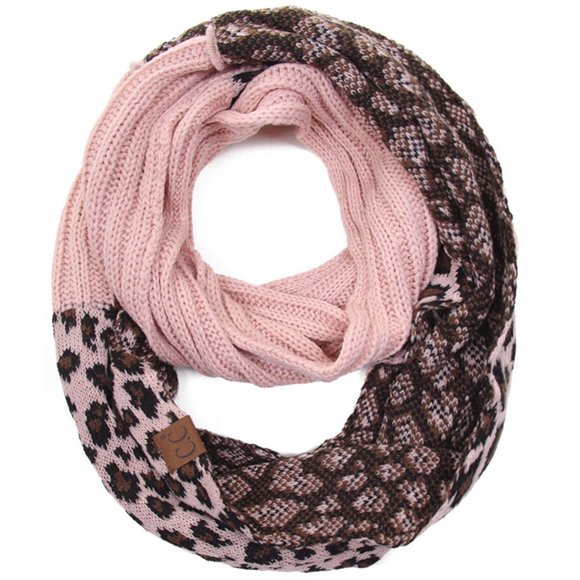 C.C | Accessories | Cc Animal Cheetah Print Infinity Loop Warm Scarf ...